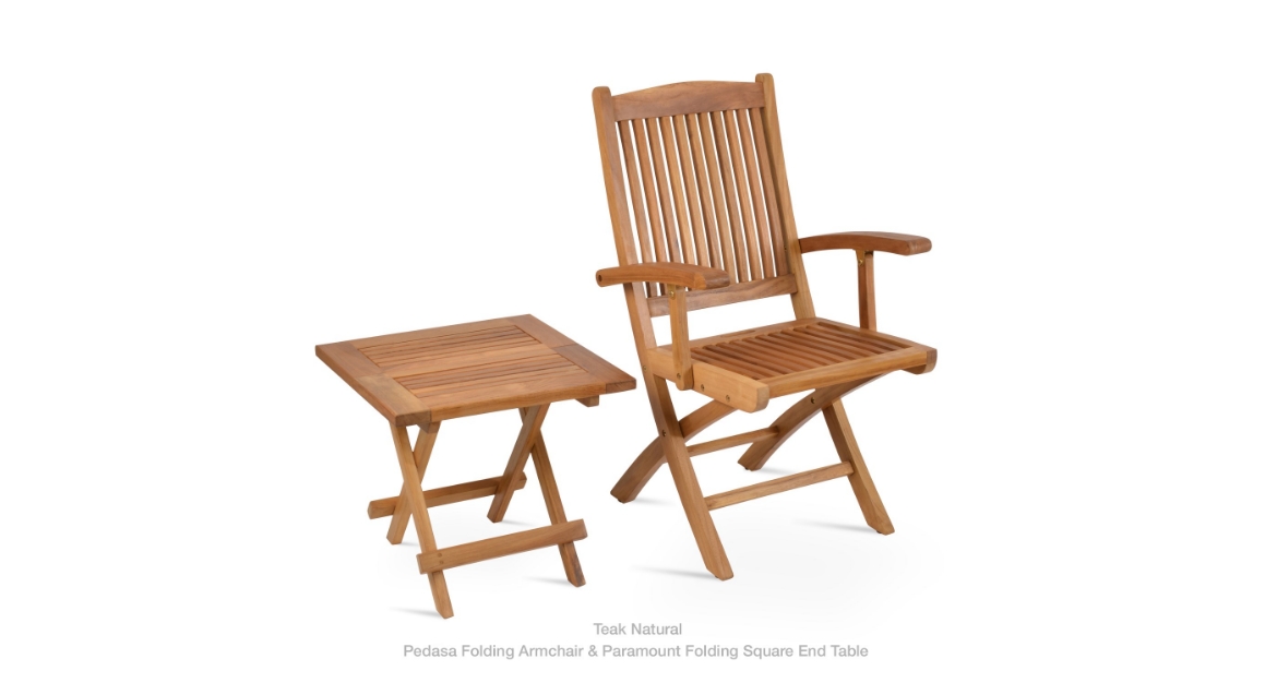 sohoConcept-Paramount Teak Folding Square End Table