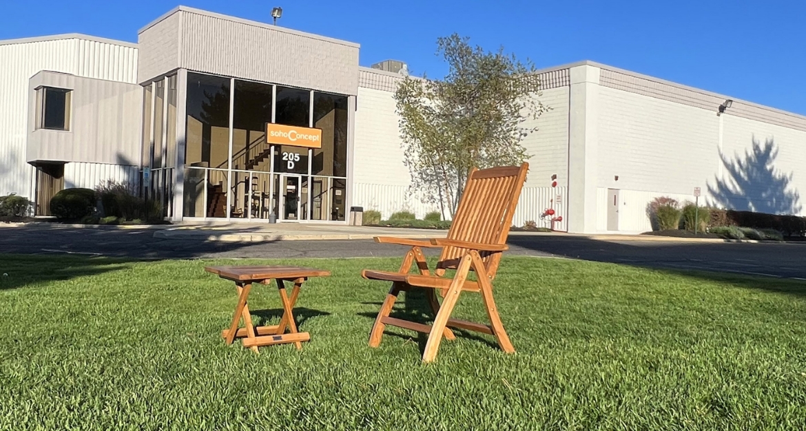 sohoConcept-Paramount Teak Folding Square End Table