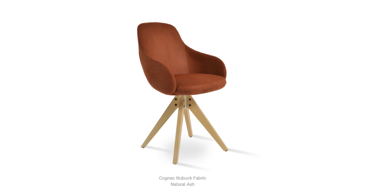 sohoConcept-Gazel Arm Pyramid Swivel Chair